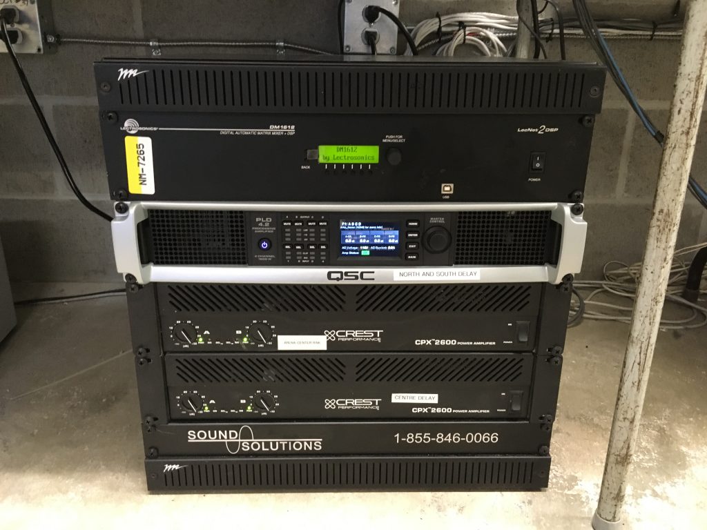 Nelson Arena Sound System Upgrade Oct 2018 - Sound Solutions Canada